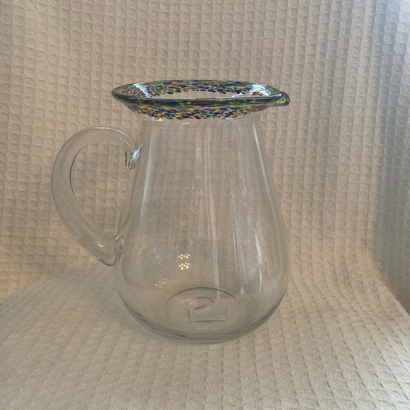 Crate&Barrel | Dining | Crate Barrel Fiesta Confetti Rim Hand Blown ...